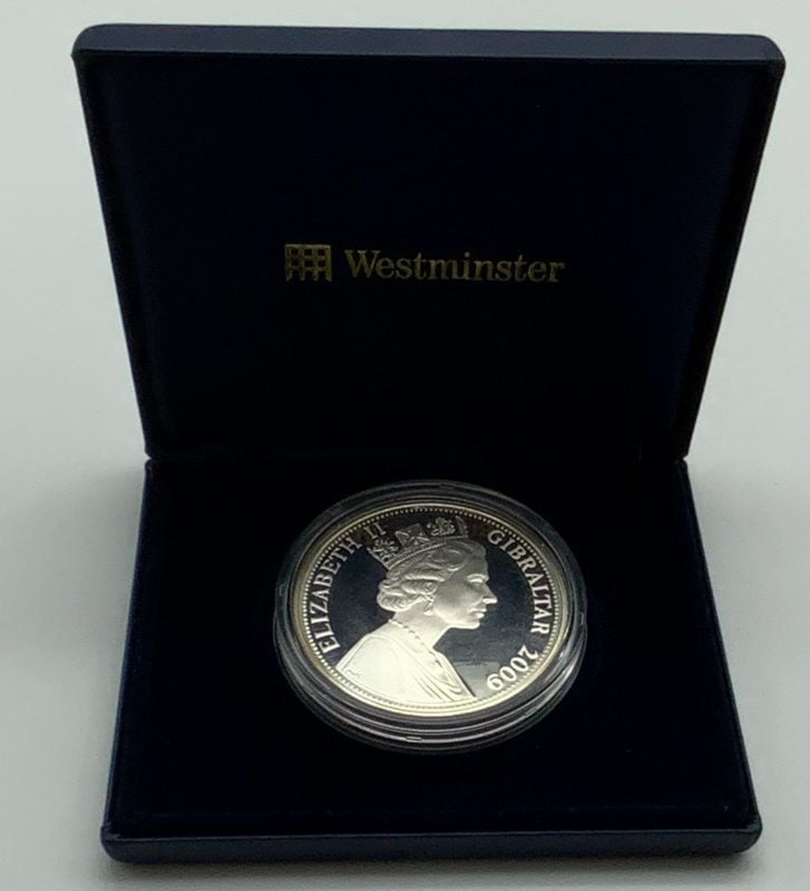 CASED FIVE OUNCES / TEN POUNDS HM SILVER PROOF COIN - Southgate Auction ...