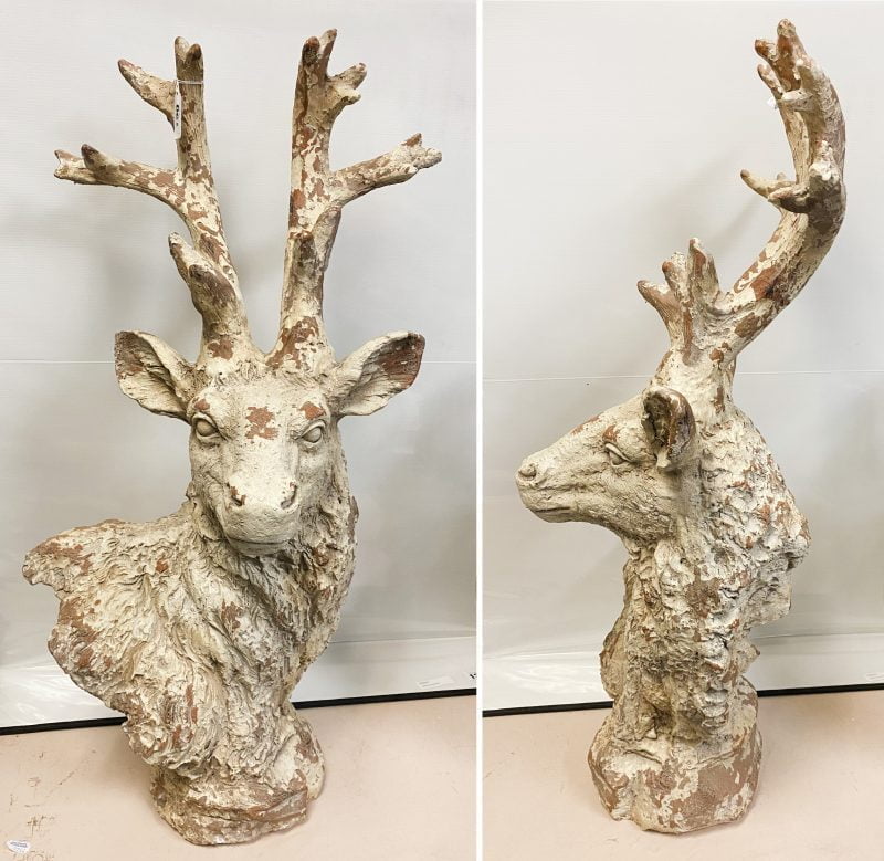 TERRACOTTA STAG - Southgate Auction Rooms