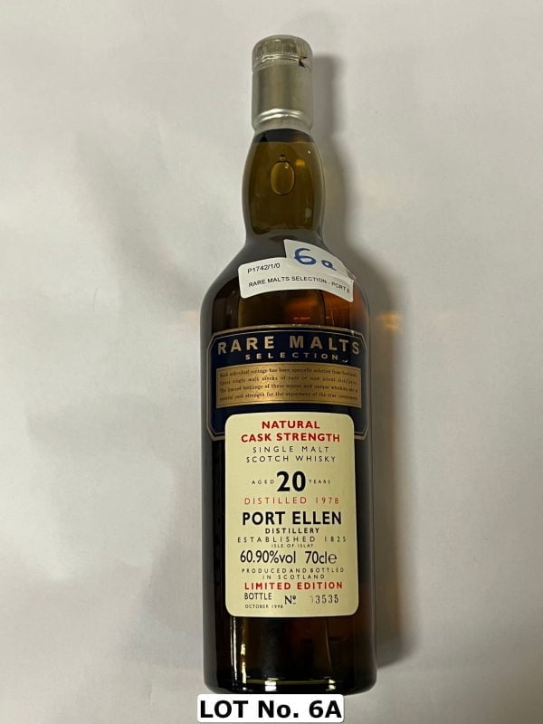 RARE MALTS SELECTION - PORT ELLEN - AGED 20 YEARS SINGLE MALT WHISKEY ...
