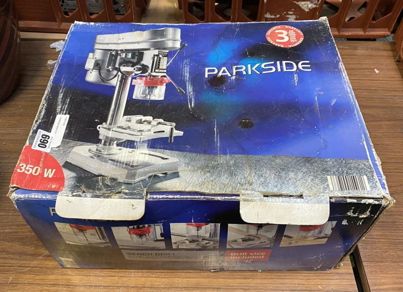 PARKSIDE BENCH DRILL IN BOX - Southgate Auction Rooms