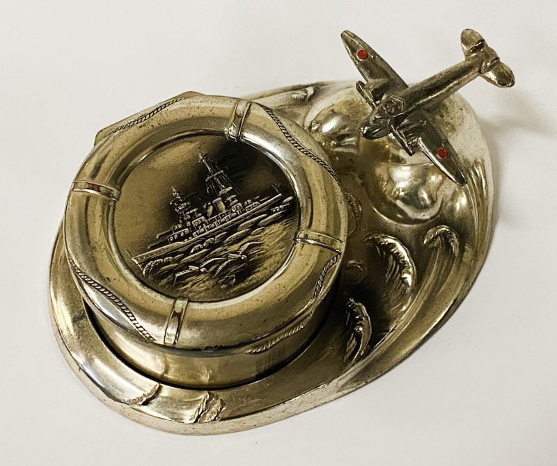 JAPANESE SECOND WORLD WAR INKWELL IN BOX - Southgate Auction Rooms