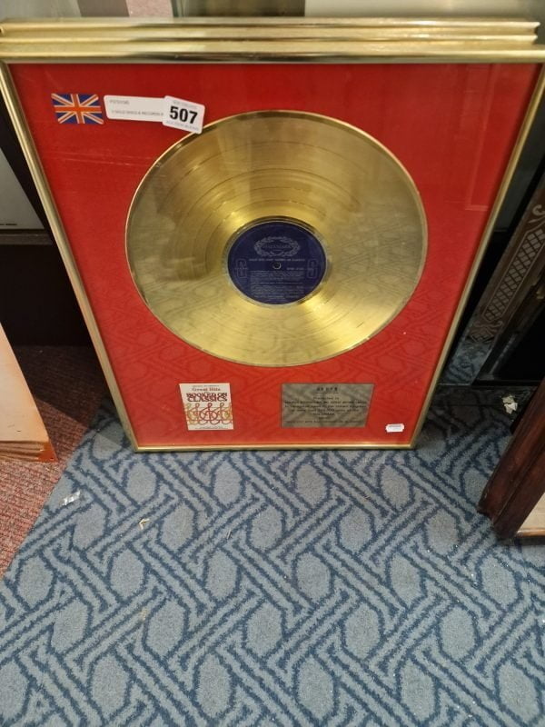 3 GOLD DISC IN CASE - Southgate Auction Rooms