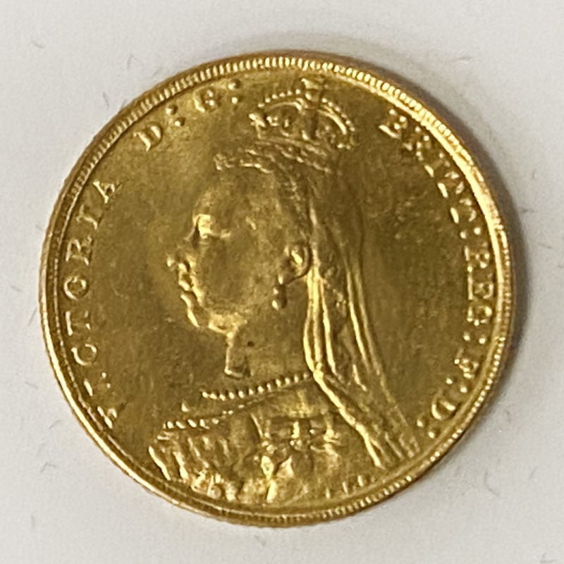 OYOUNG HEAD VEILED QUEEN VICTORIA 22CT GOLD SOVEREIGN 1895 - Southgate ...