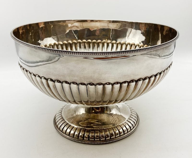 HM SILVER PUNCH BOWL - APPROX 40 OZ - Southgate Auction Rooms