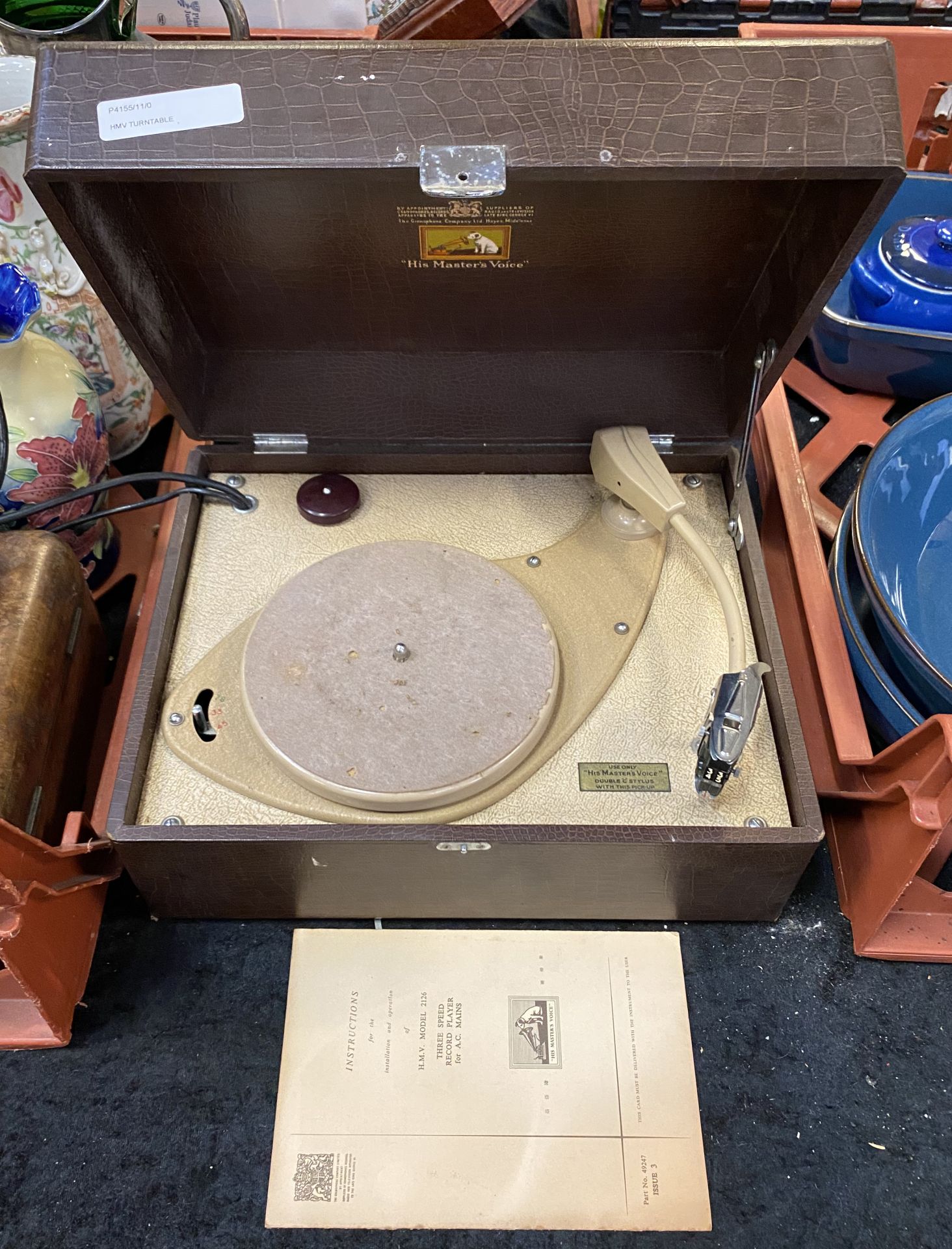 Hmv Record Player Southgate Auction Rooms