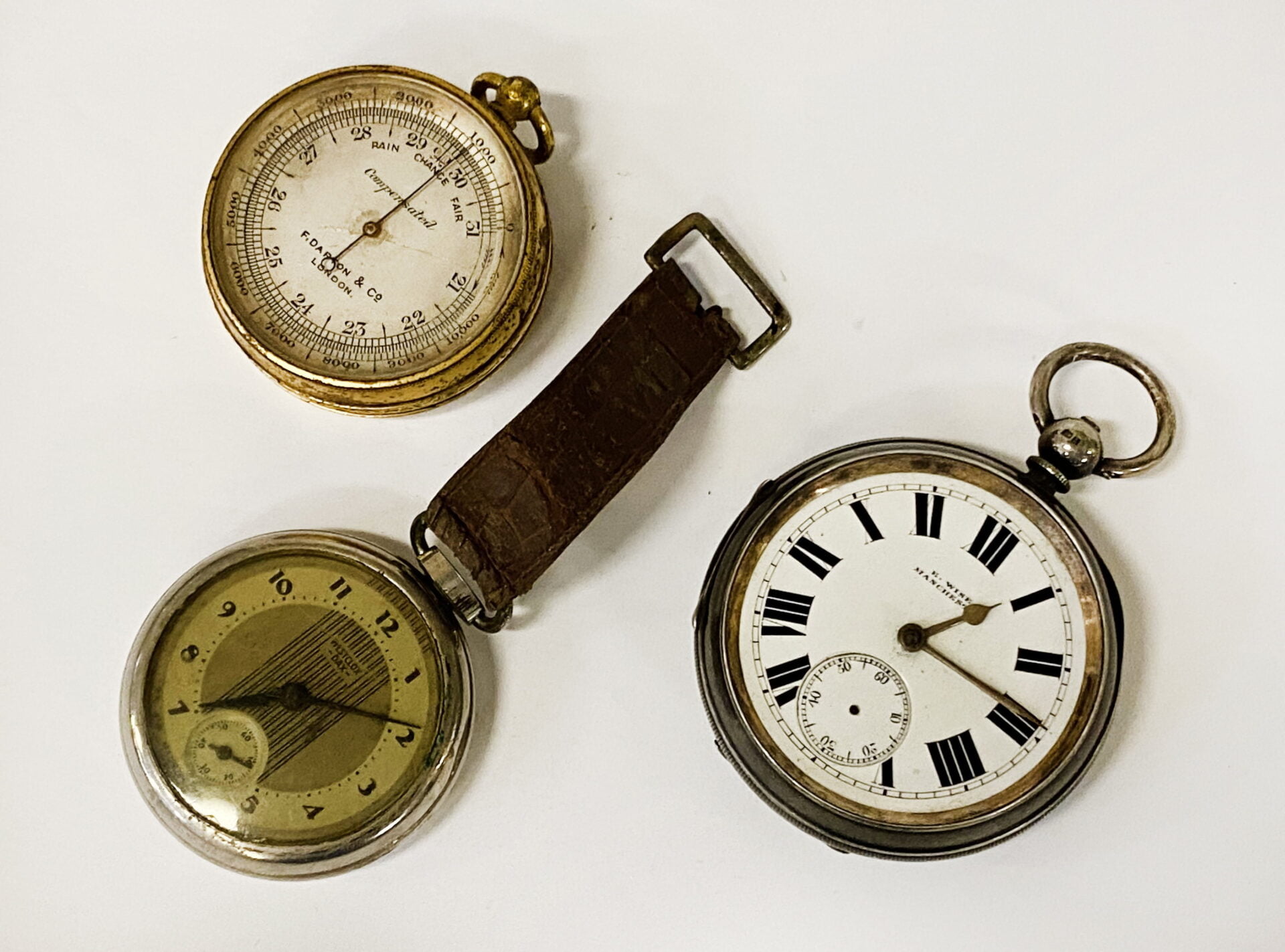 E.WISE POCKET WATCH BAROMETER & ANOTHER POCKET WATCH - Southgate ...