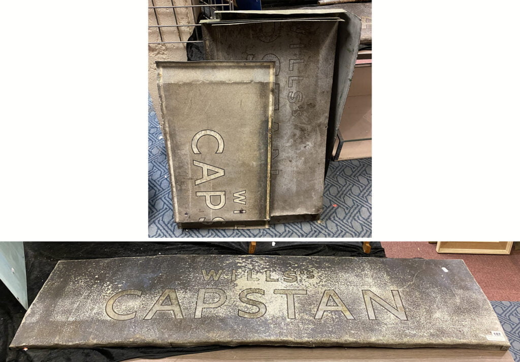 QTY OF WILLS CAPSTAN SIGNS - Southgate Auction Rooms