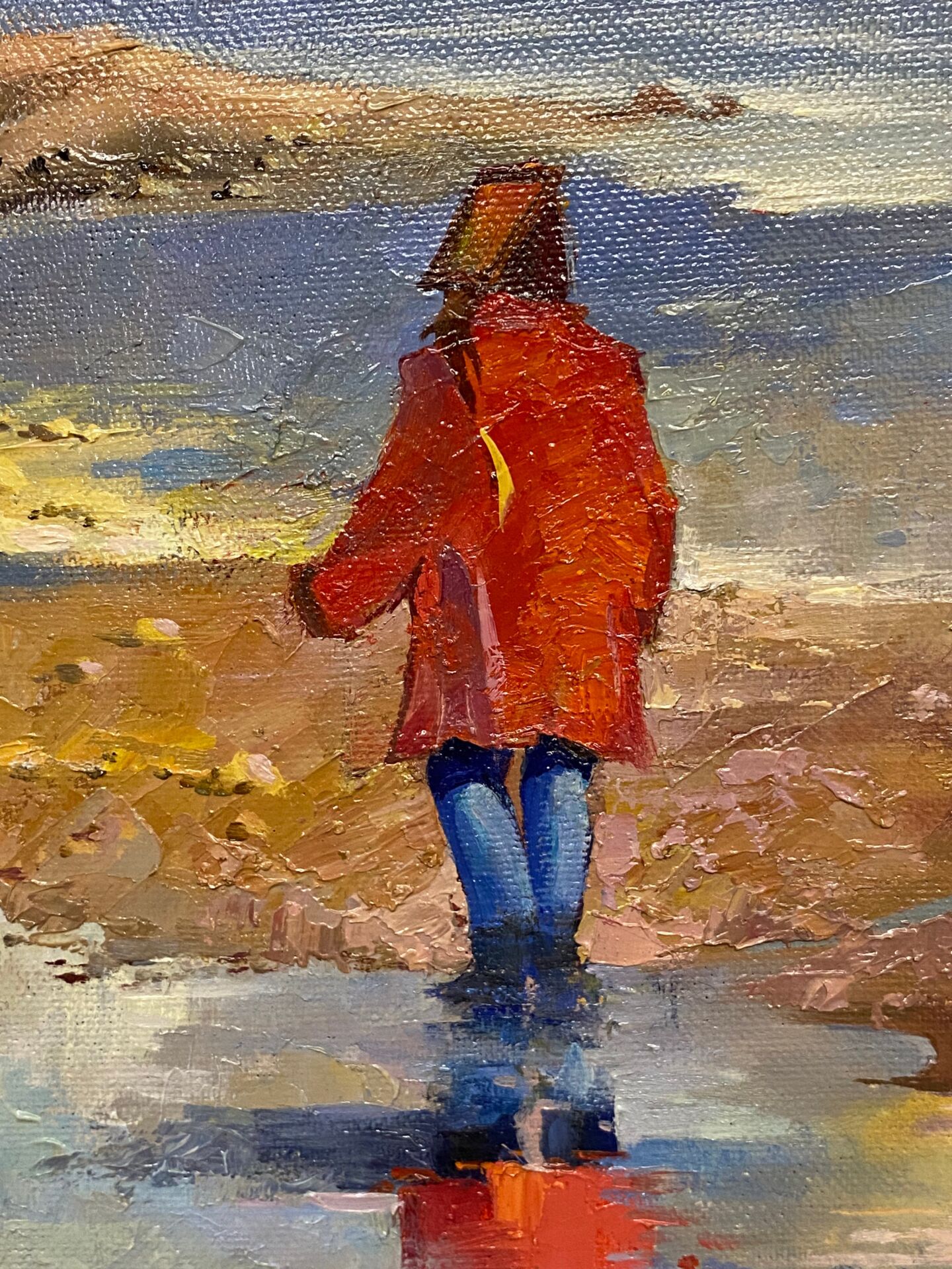 VLADIMIR ANDREEV (1965 UKRANIAN) ''A DAY ON THE BEACH'' 2022 OIL ON ...