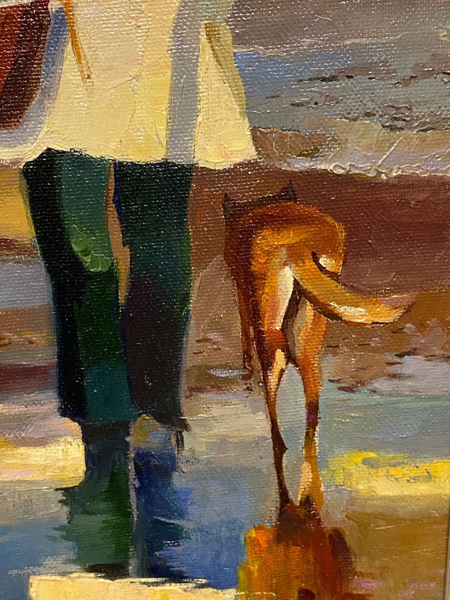 VLADIMIR ANDREEV (1965 UKRANIAN) ''A DAY ON THE BEACH'' 2022 OIL ON ...
