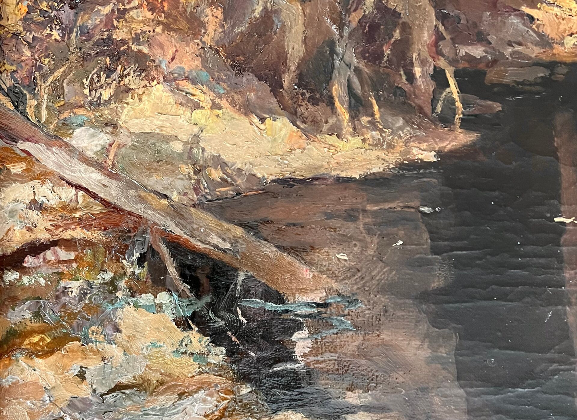 FREDERICK SAMUEL BEAUMONT (1861-1954) OIL ON CANVAS - ''IMPRESSIONIST ...