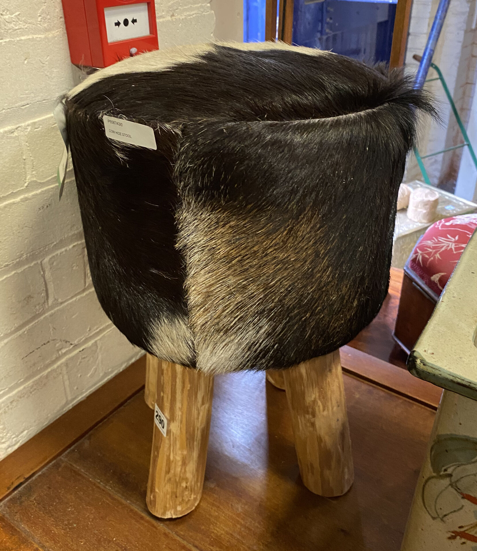 COW HIDE STOOL - Southgate Auction Rooms