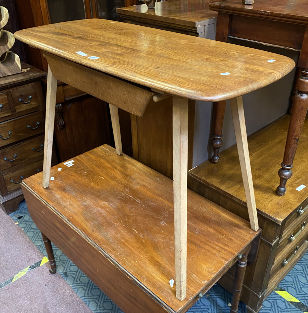 ERCOL HALL TABLE WITH DRAWER - Southgate Auction Rooms