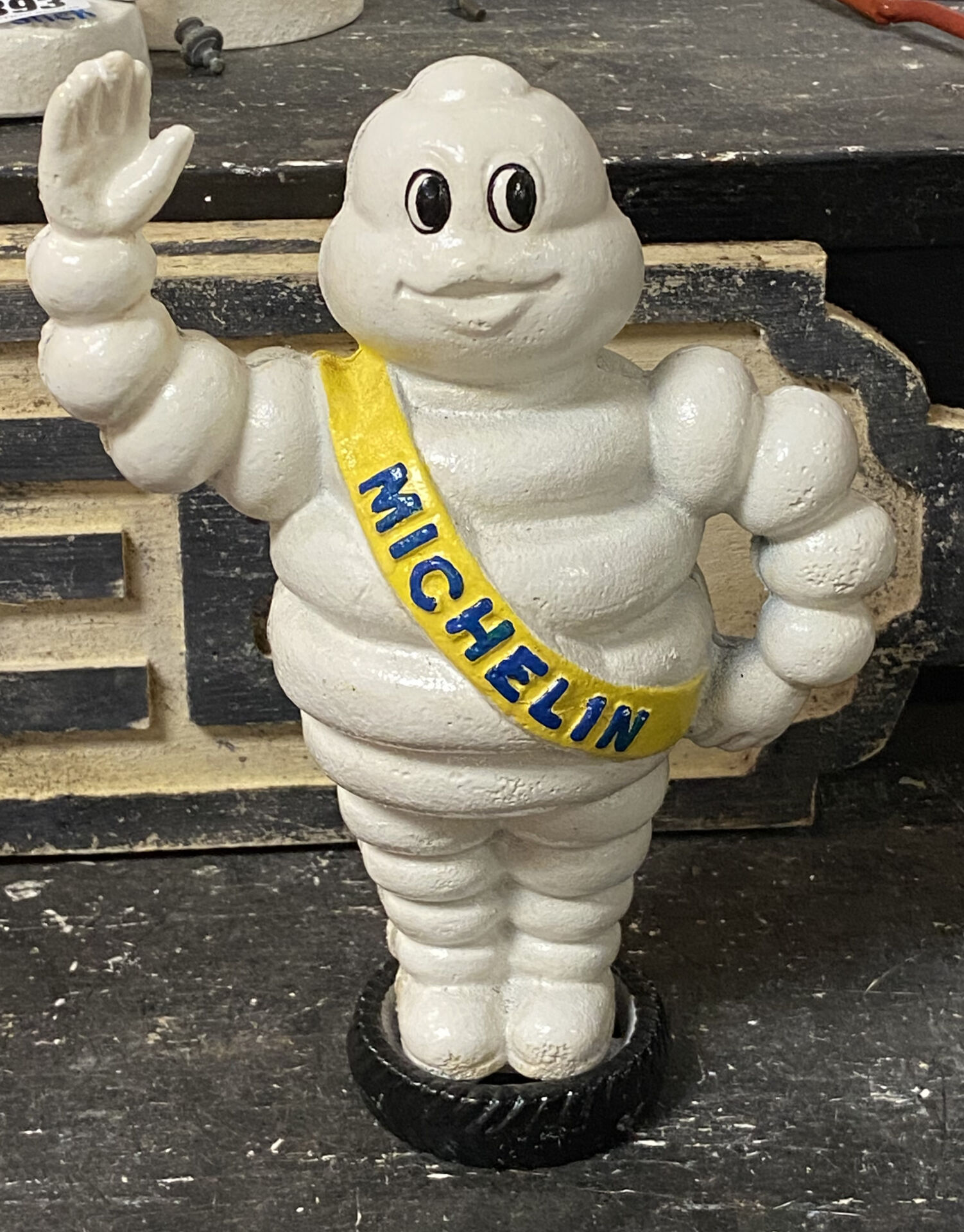 CAST IRON MICHELIN MONEY BOX - Southgate Auction Rooms