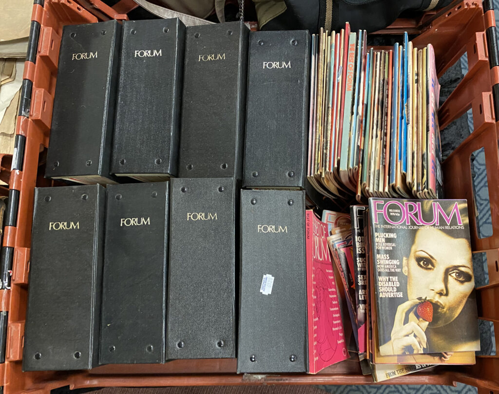 1970'S FORUM MAGAZINES - 8 VOLS IN YEARLY BINDERS PLUS LOOSE ...