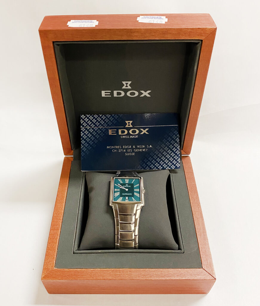 EDOX GENTS WATCH IN ORIGINAL BOX - Southgate Auction Rooms