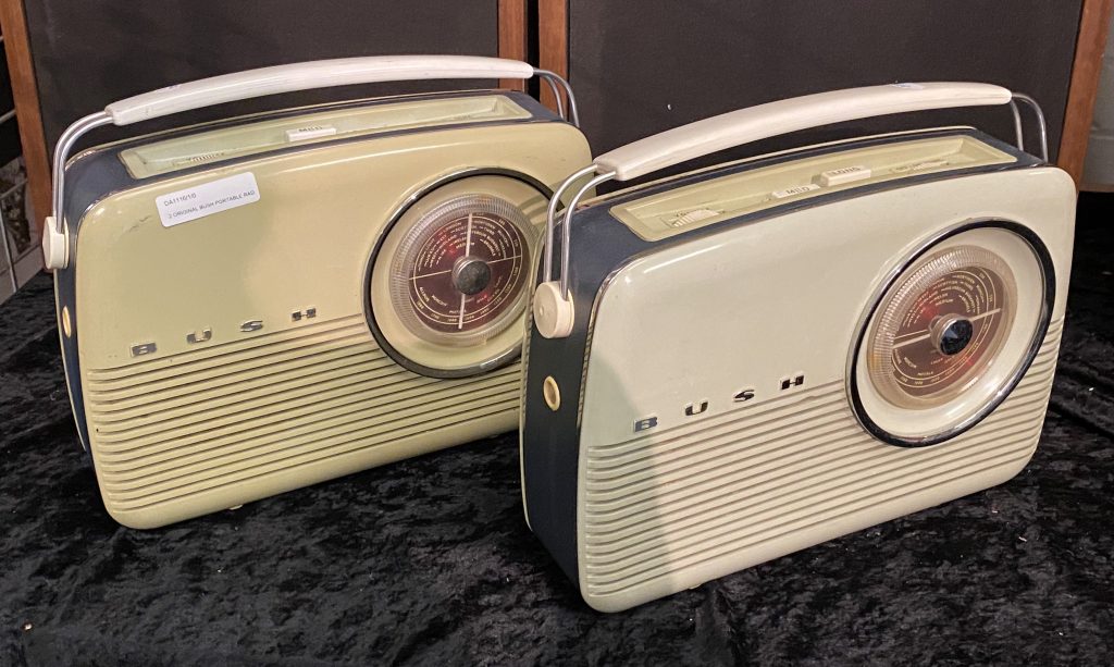 2 ORIGINAL BUSH PORTABLE RADIOS - Southgate Auction Rooms