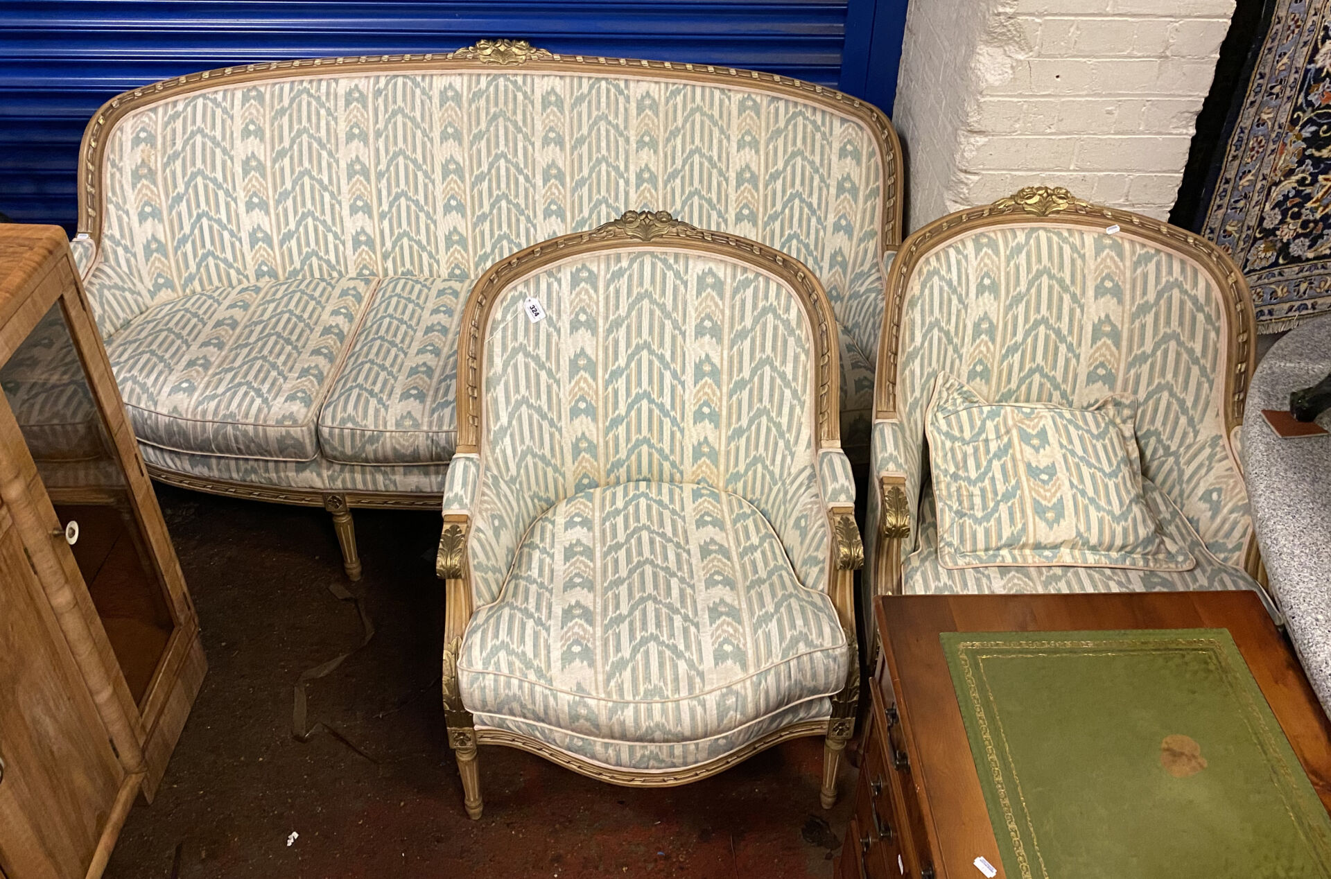 3 PIECE FRENCH STYLE LOUNGE SUITE - Southgate Auction Rooms