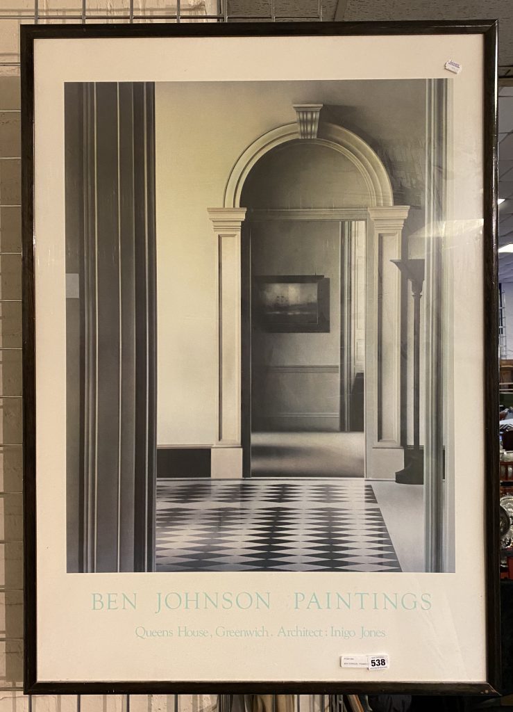 BEN JOHNSON - FRAMED ART EXHIBITION POSTER - Southgate Auction Rooms