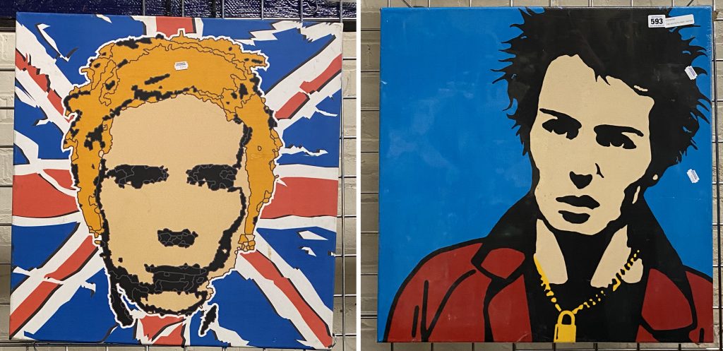Twe Sex Pistol Print Rotten And Vicious Southgate Auction Rooms