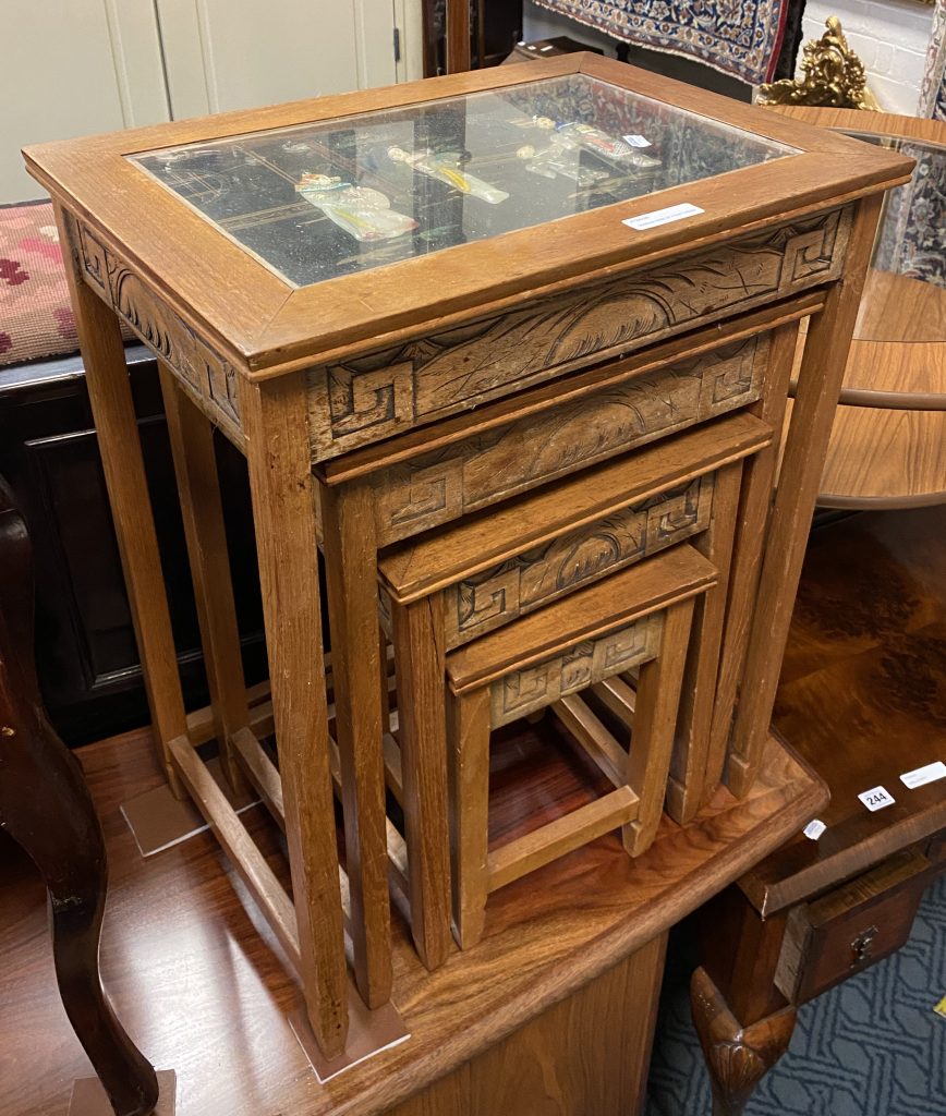 CHINESE NEST OF FOUR TABLES - Southgate Auction Rooms