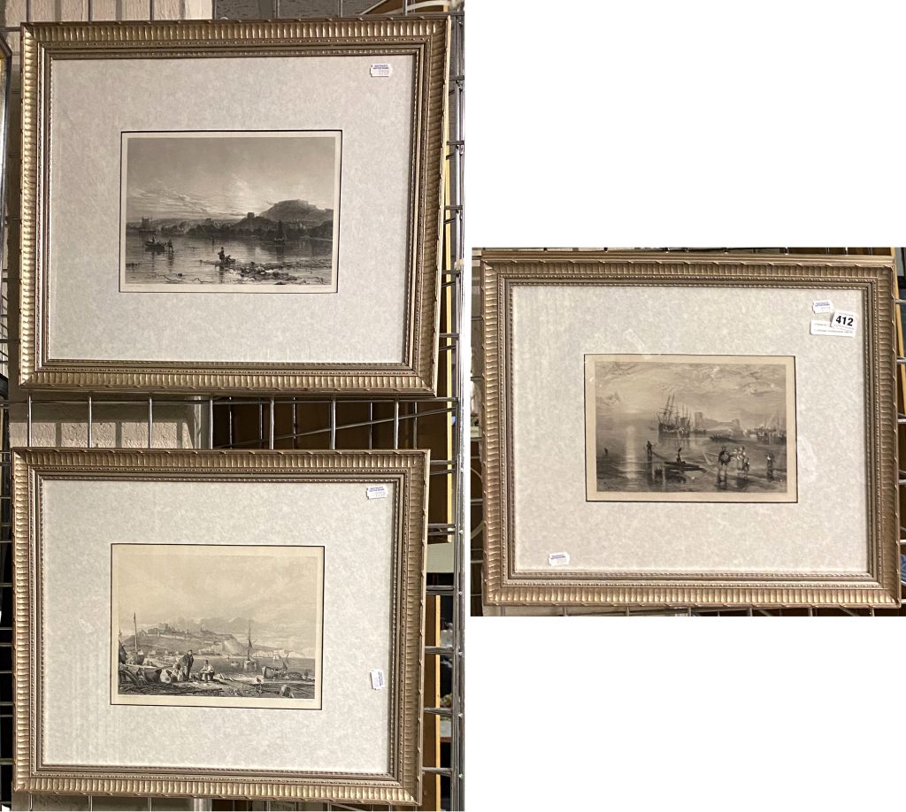 3 ORIGINAL ENGRAVINGS 1860 PICTURES - Southgate Auction Rooms