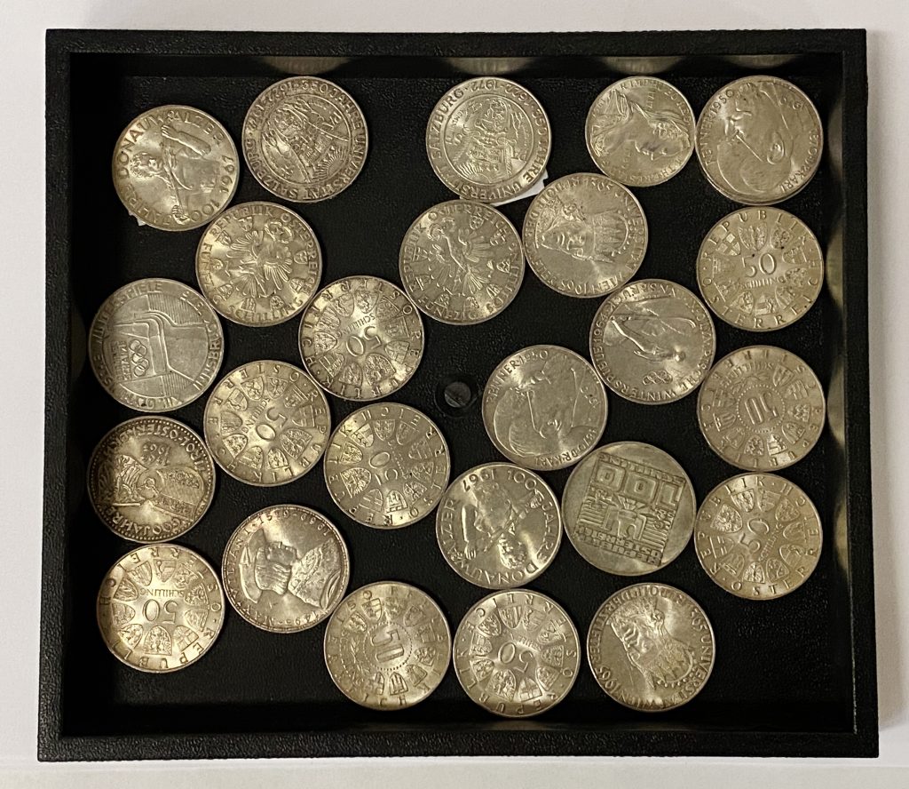 COLLECTION OF AUSTRIAN SILVER COINS - APPROX 330 GRAMS - Southgate ...