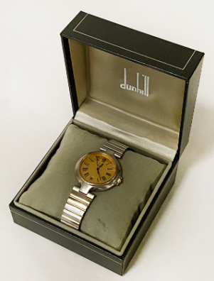 DUNHILL GENTS WATCH WITH BOX - Southgate Auction Rooms