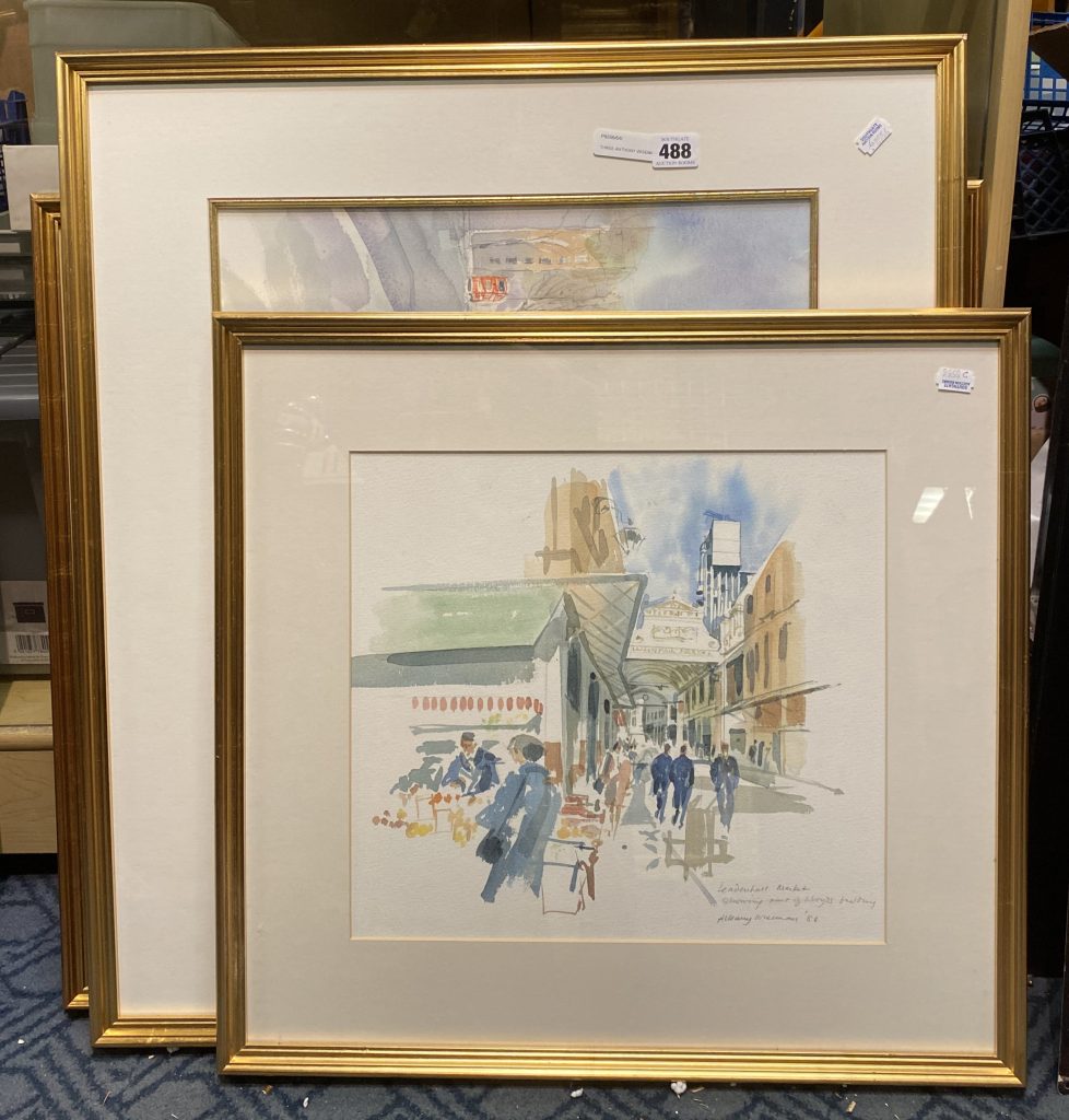 THREE ANTHONY WISEMAN FRAMED WATERCOLOURS - Southgate Auction Rooms
