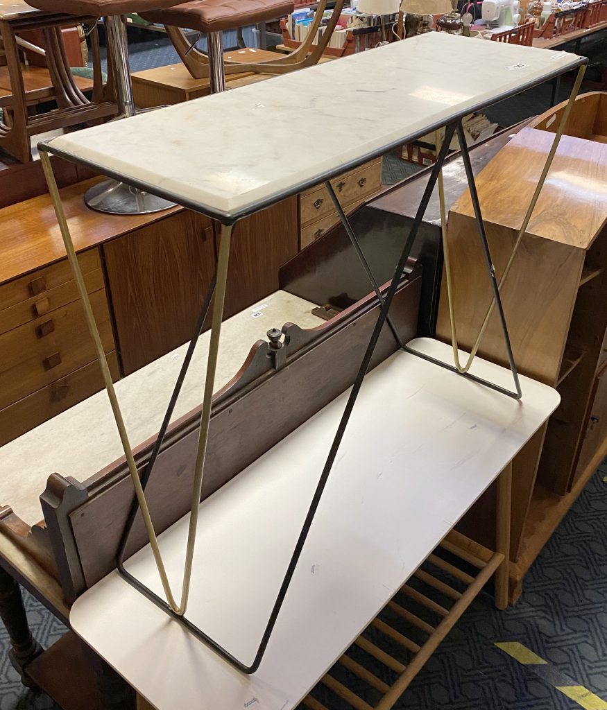 MARBLE CONSOLE TABLE - GRAHAM & GREEN - Southgate Auction Rooms