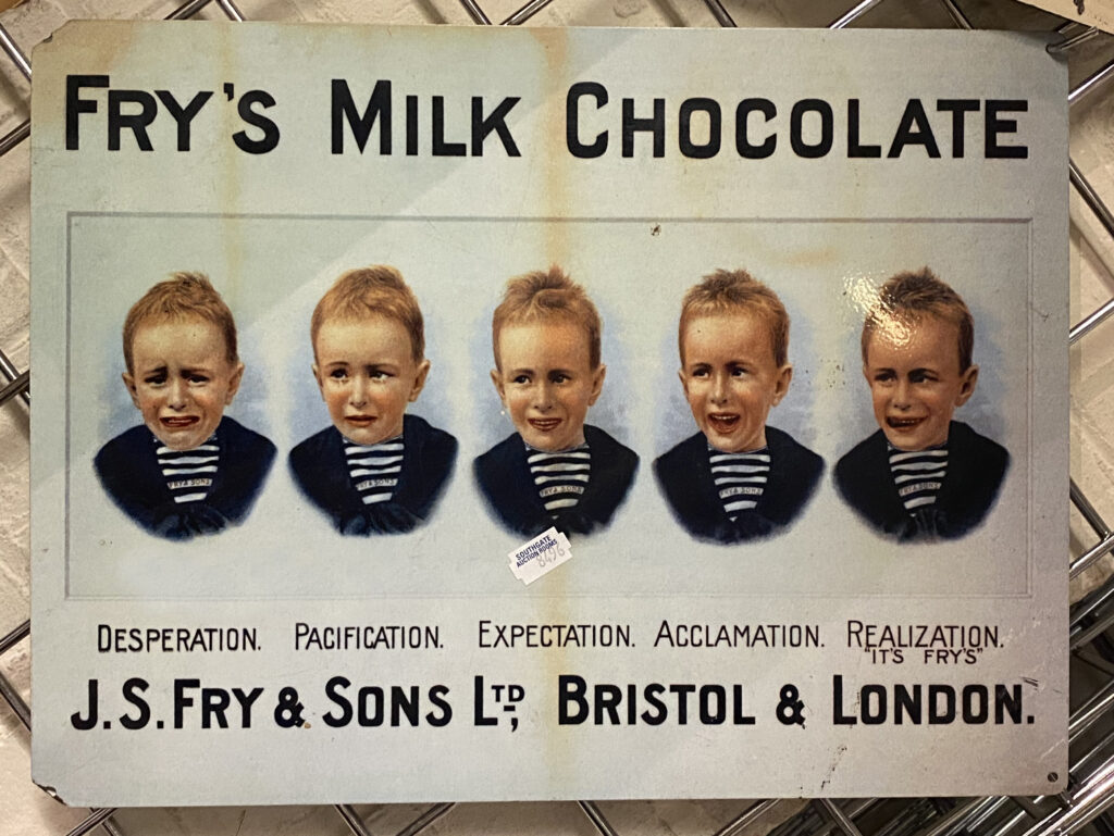 IN THE STYLE OF FRYS MILK CHOCOLATE SIGN - Southgate Auction Rooms