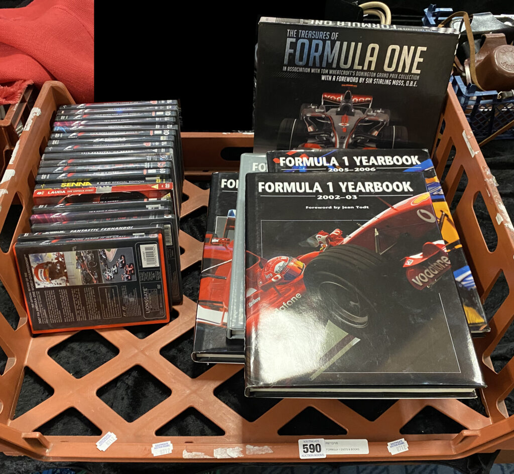 FORMULA 1 DVD'S & BOOKS - Southgate Auction Rooms