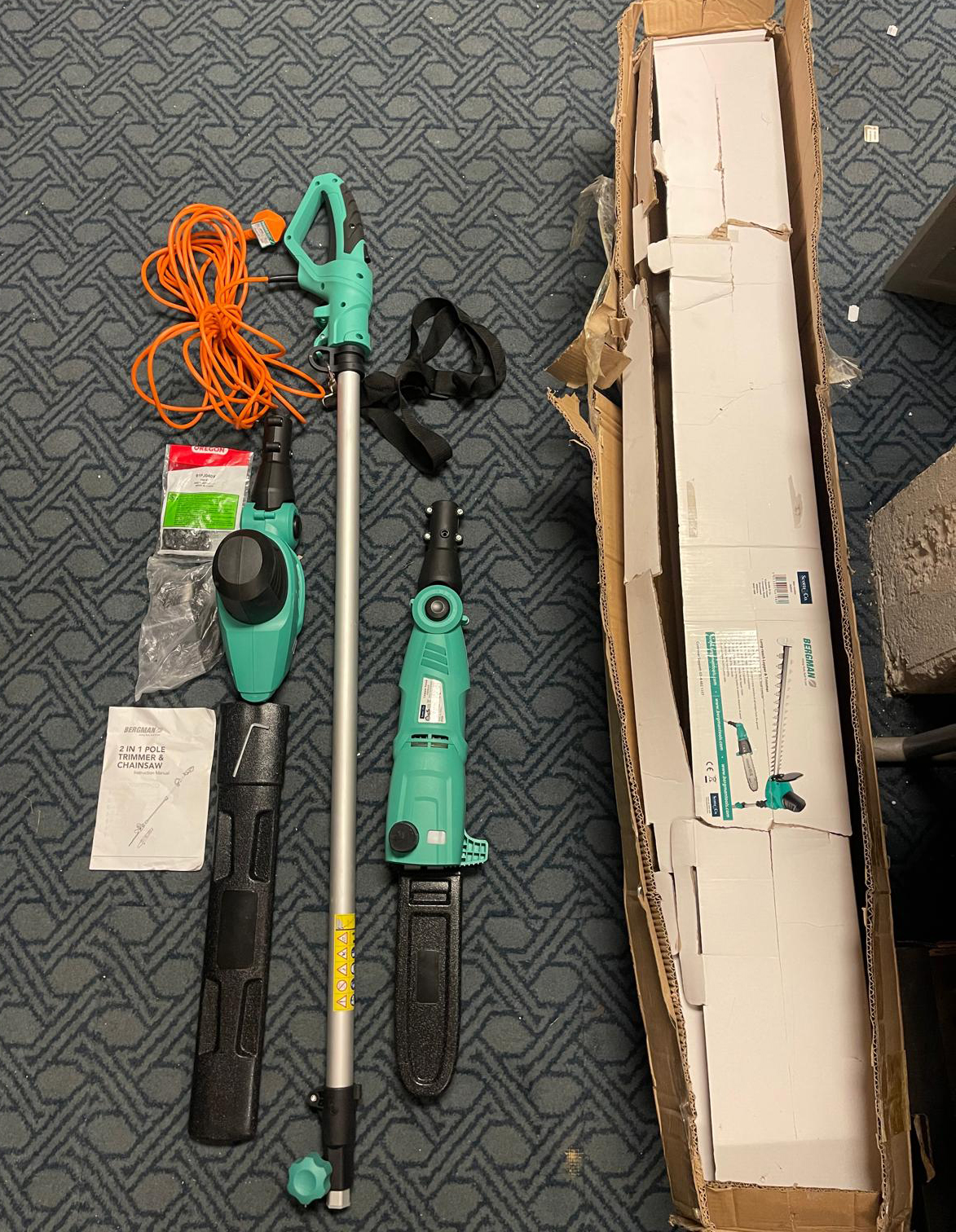 BERGMAN LONG REACH INTERCHANGEABLE LOPPER/CHAIN SAW/TRIMMER - BOXED ...