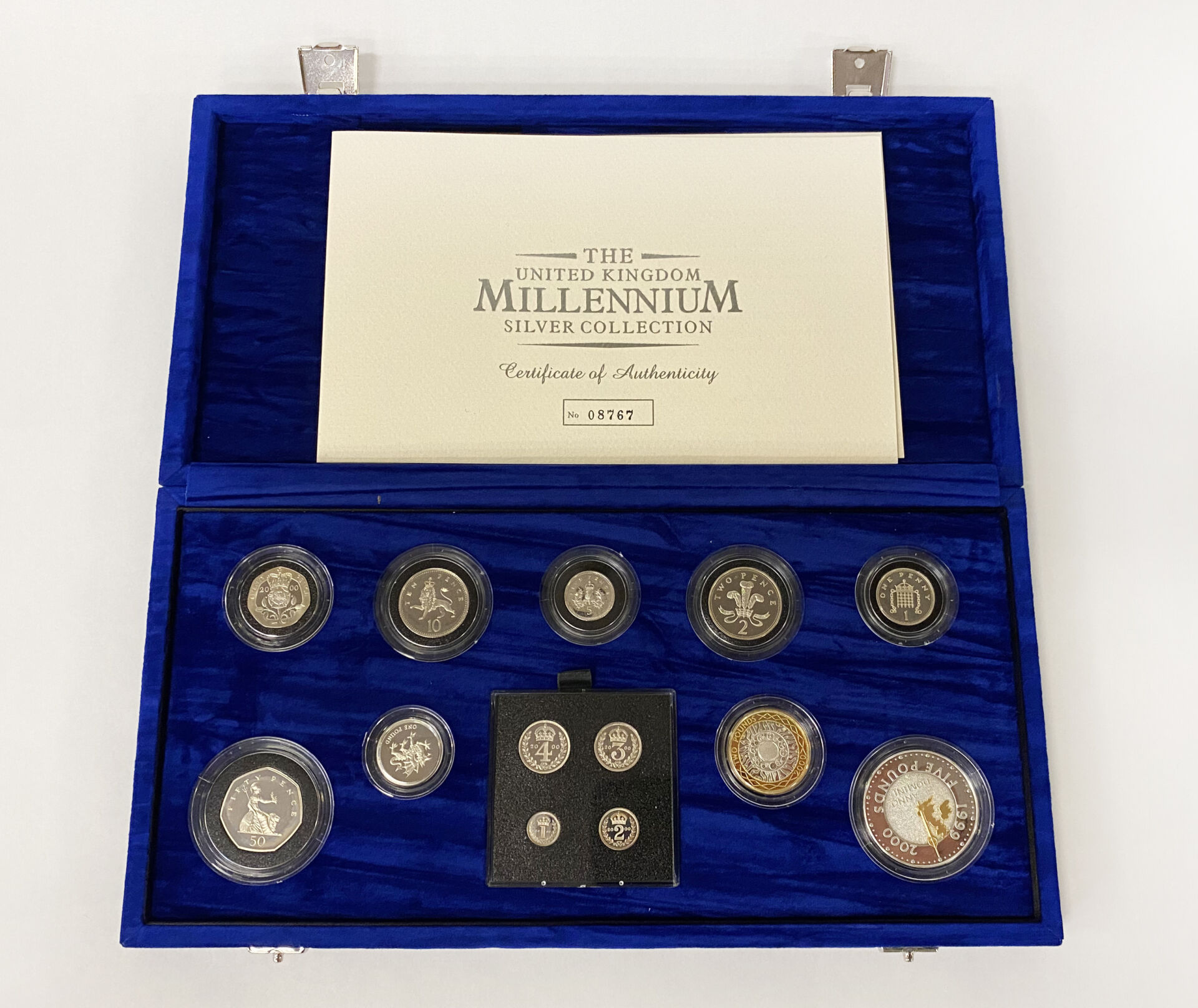 SILVER PROOF MILLENIUM COIN SET 8787/ 15000 - Southgate Auction Rooms