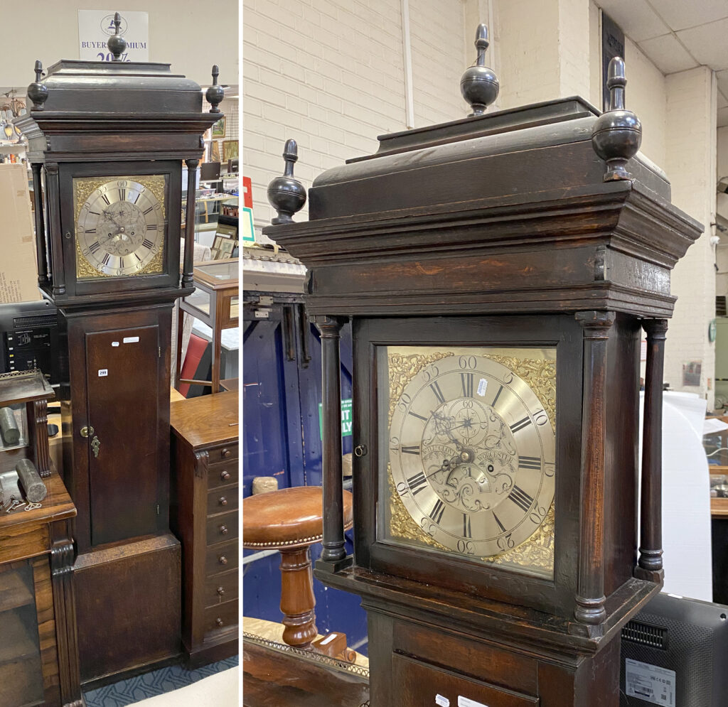 WILLIAMS GLOVER OF WORCESTER LONG CASE CLOCK - Southgate Auction Rooms