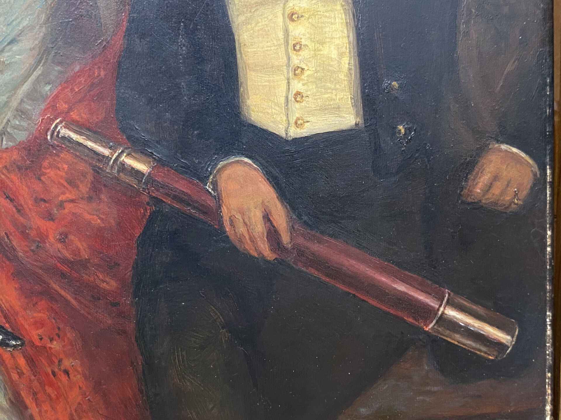 OIL ON BOARD - CAPTAIN REIS WITH WIFE & BABY OF TENBY - COPY BY ...