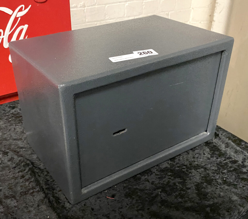 MINI SAFE WITH KEY - Southgate Auction Rooms