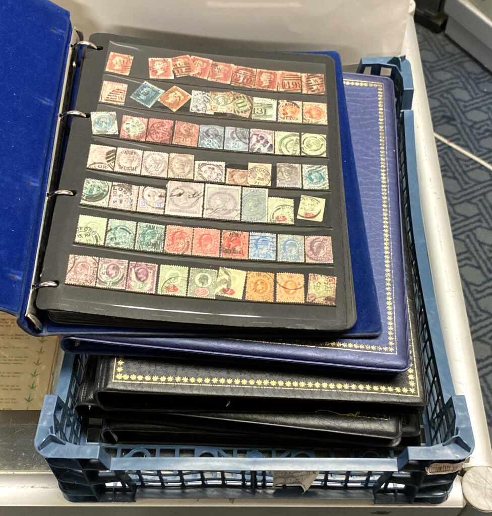 COLLECTION OF STAMPS - 5 FOLDERS - Southgate Auction Rooms