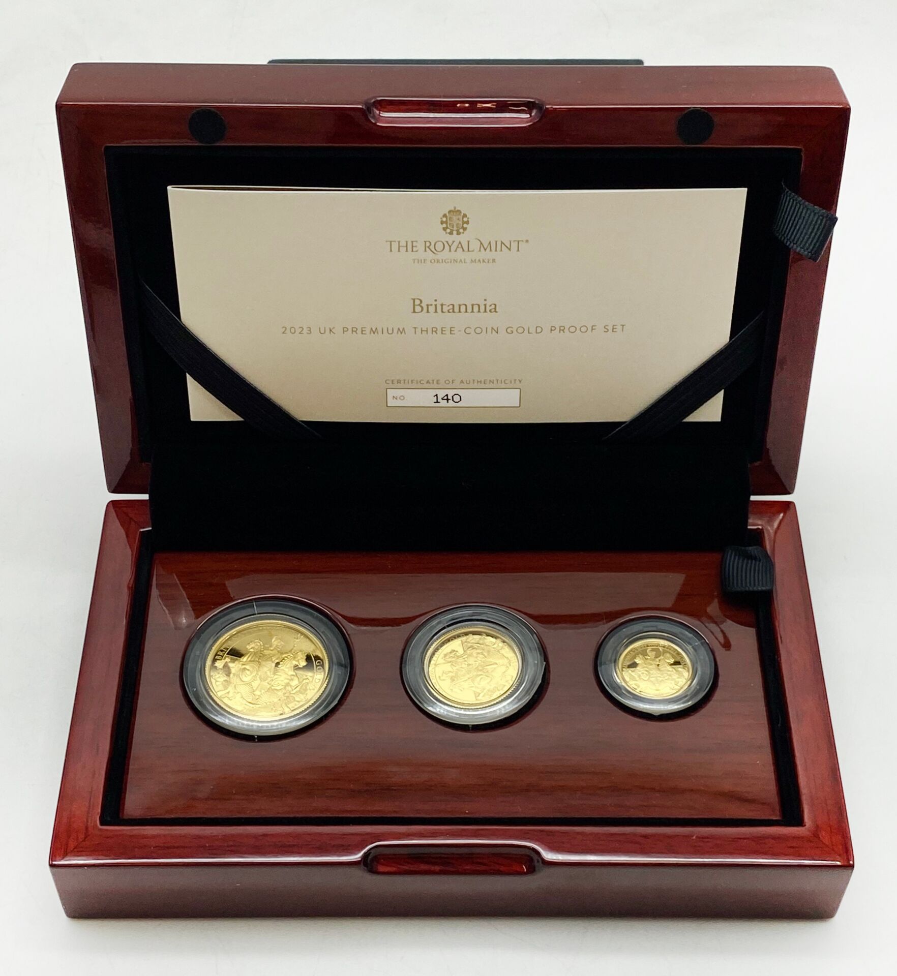 2023 3 COIN GOLD PROOF SET - 26.53 GRAMS APPROX - Southgate Auction Rooms