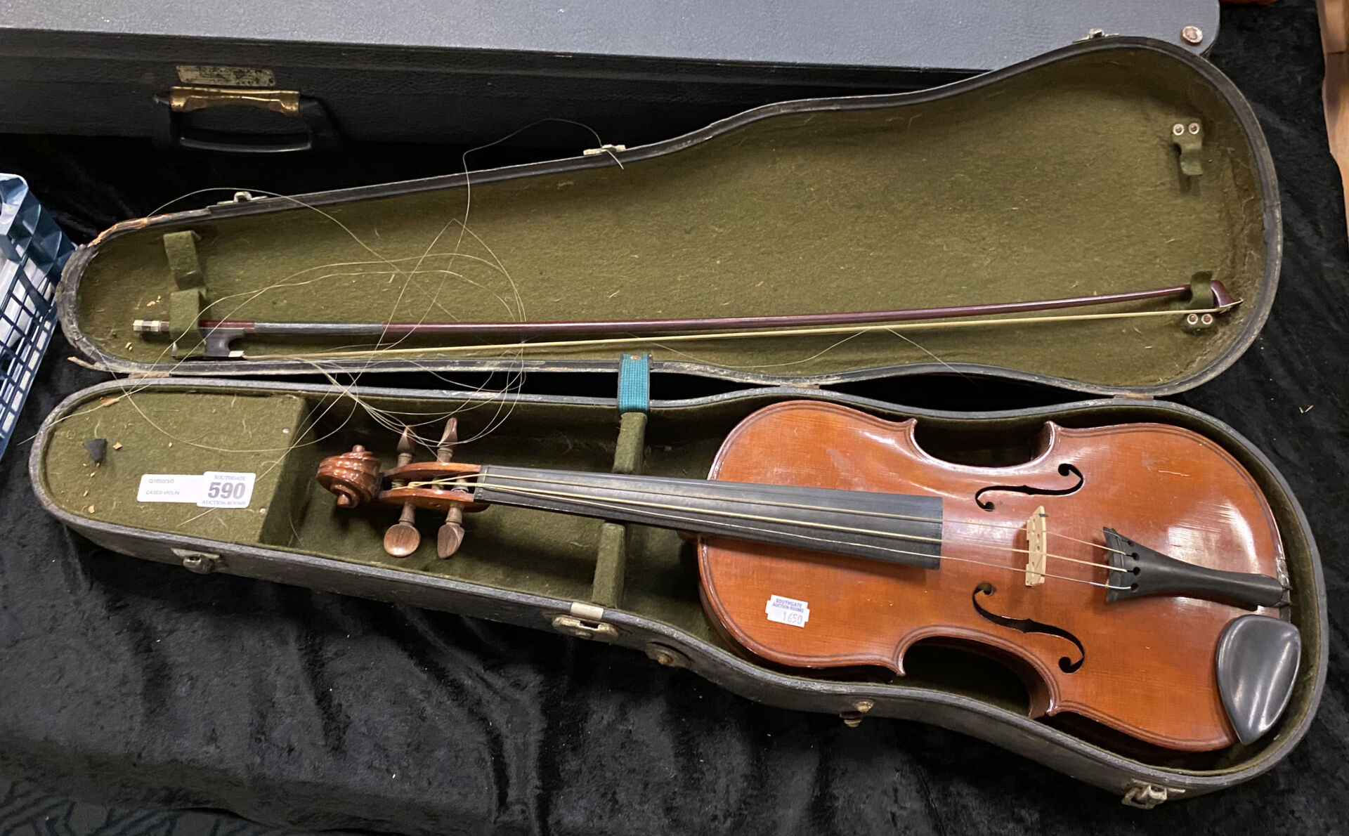 CASED VIOLIN & BOX - Southgate Auction Rooms