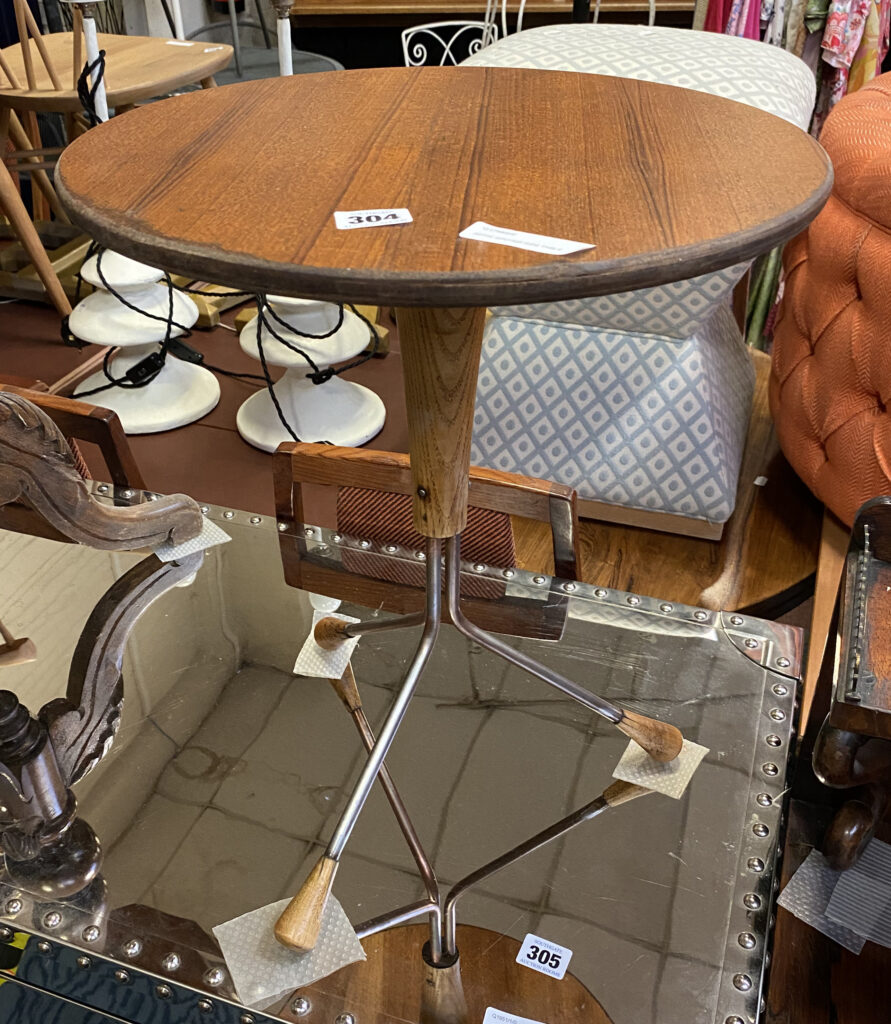 20THC SPUTNIK SIDE TABLE - Southgate Auction Rooms