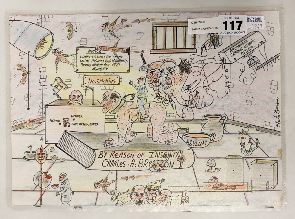 EARLY SIGNED ORIGINAL CHARLES BRONSON SALVADOR ARTWORK (1999) WITH POEM ...