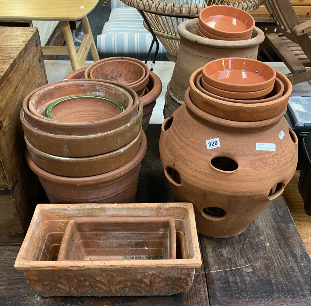 COLLECTION OF TERRACOTTA POTS - Southgate Auction Rooms