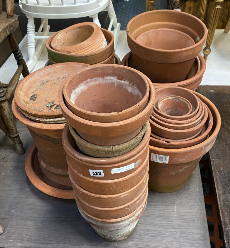 COLLECTION OF TERRACOTTA POTS - Southgate Auction Rooms