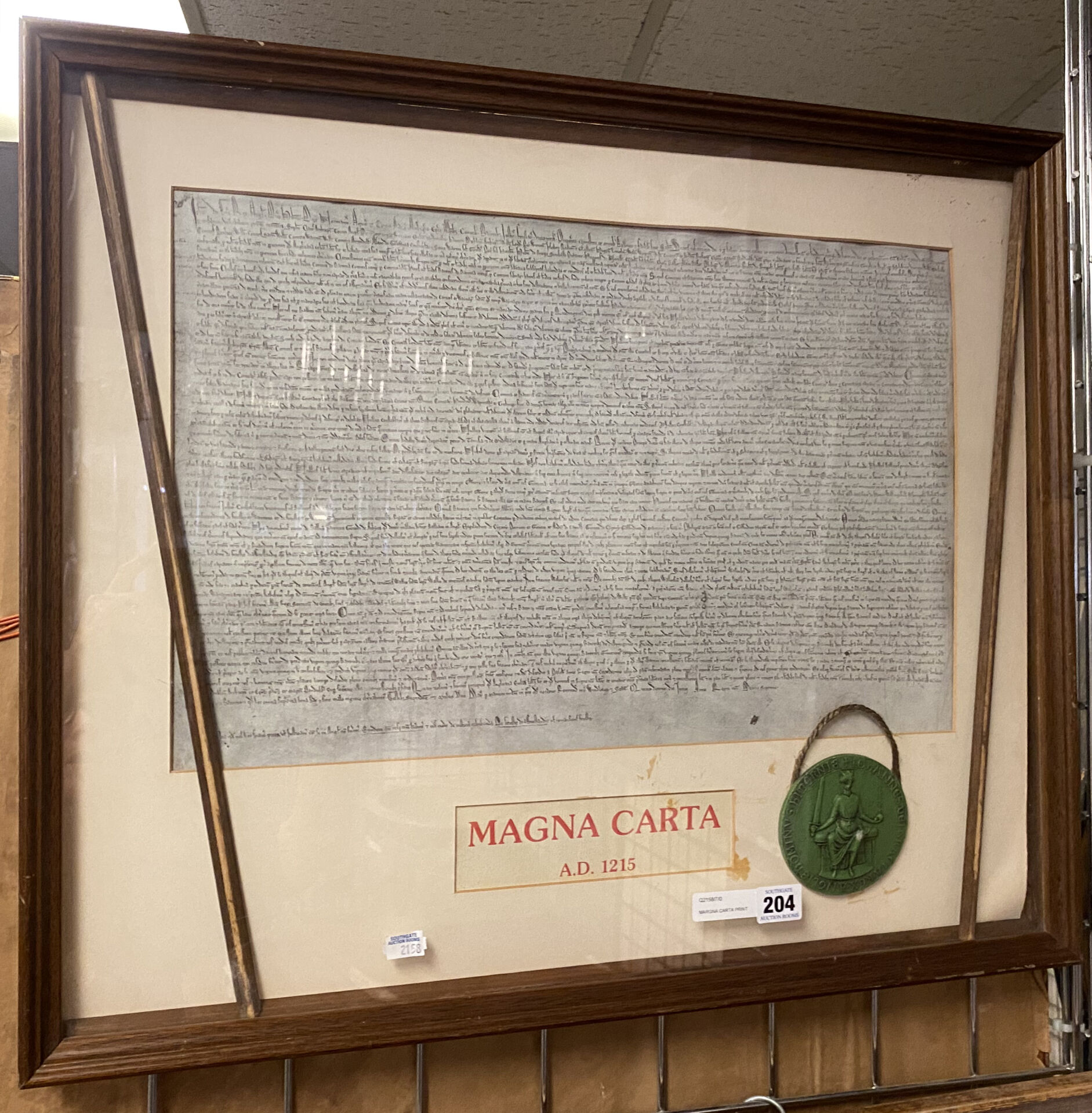 MAGNA CARTA PRINT - Southgate Auction Rooms
