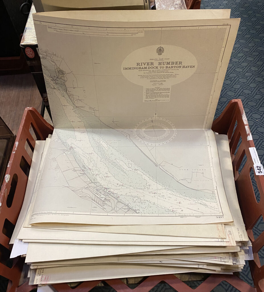 APPROX 80 NAUTICAL MAPS FROM THE 60'S - Southgate Auction Rooms