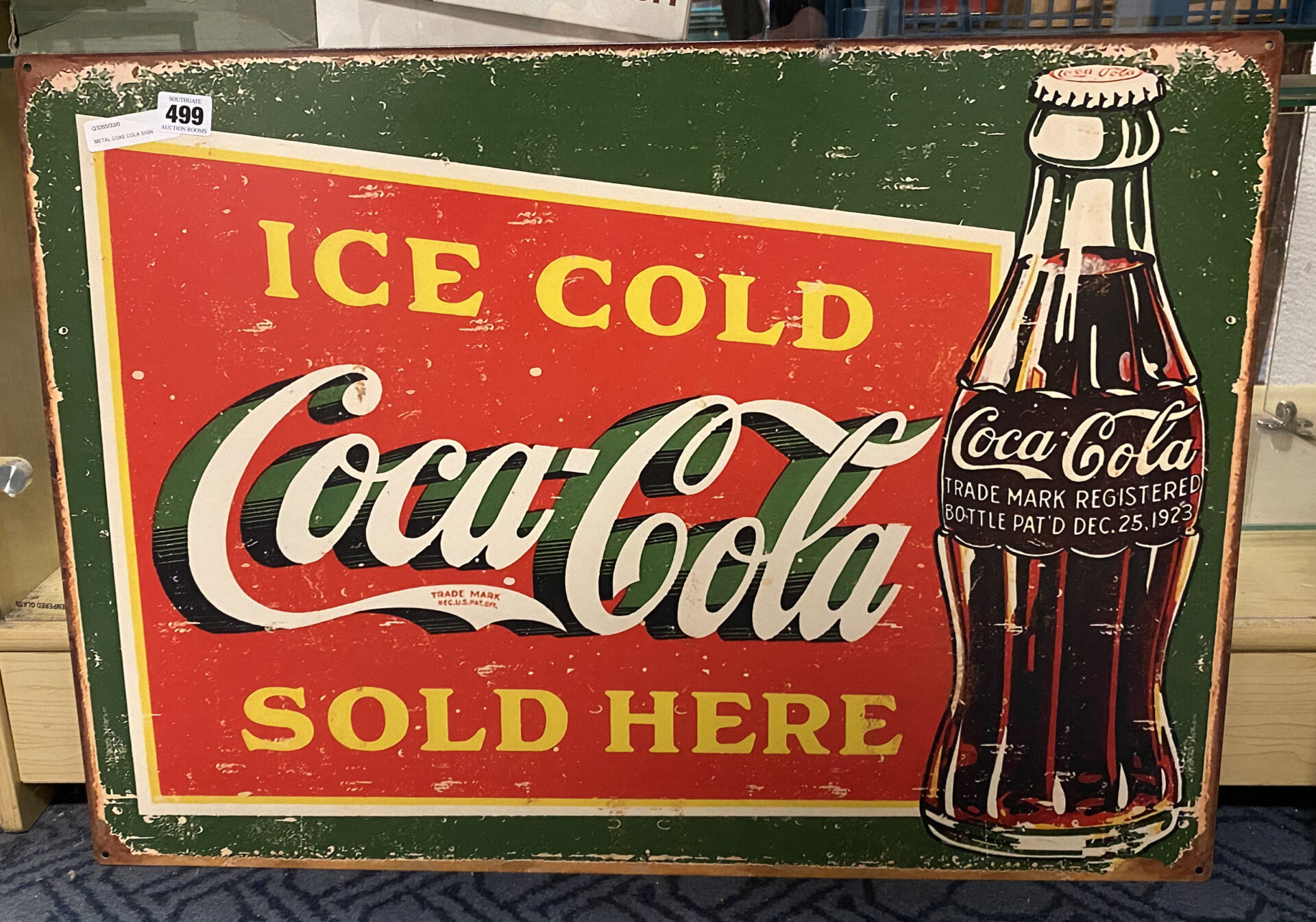 METAL COKE COLA SIGN - Southgate Auction Rooms