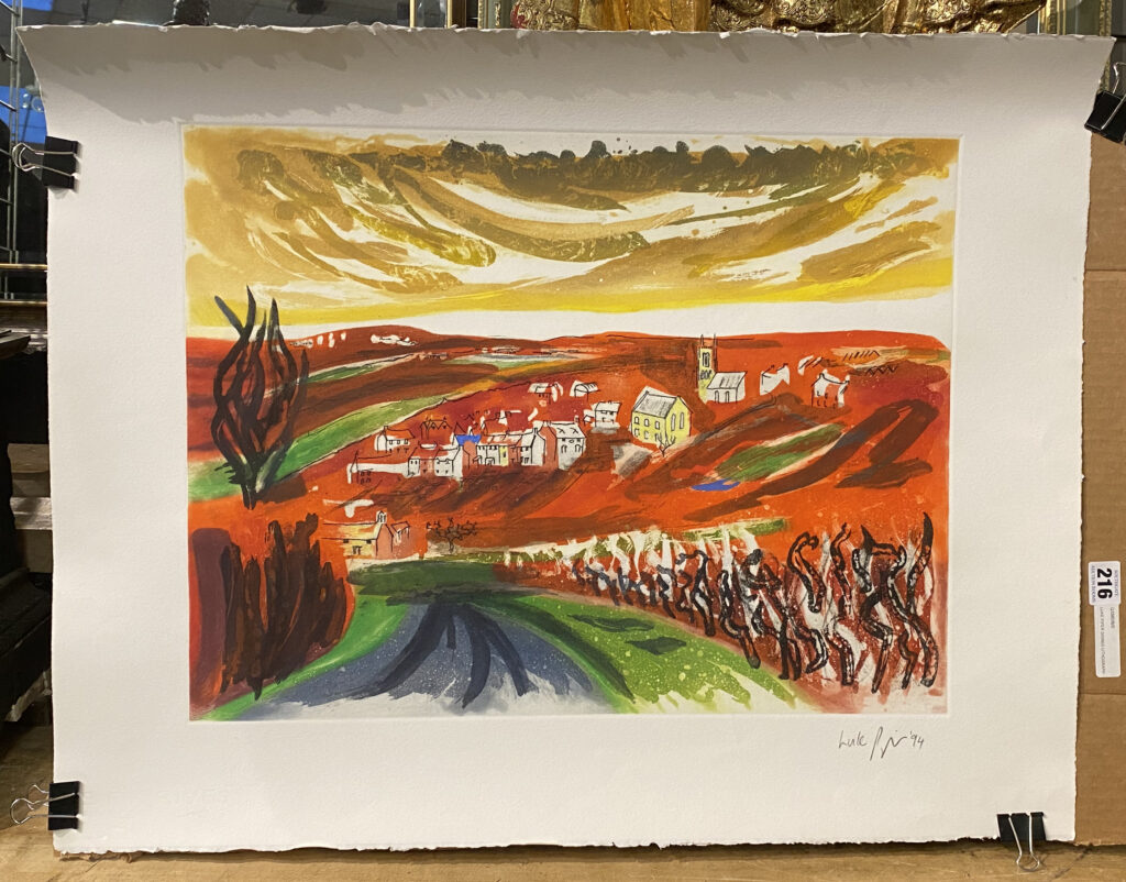 LUKE PIPER SIGNED LITHOGRAPH WITH ONE UNSIGNED ARTISTS PROOFS ...