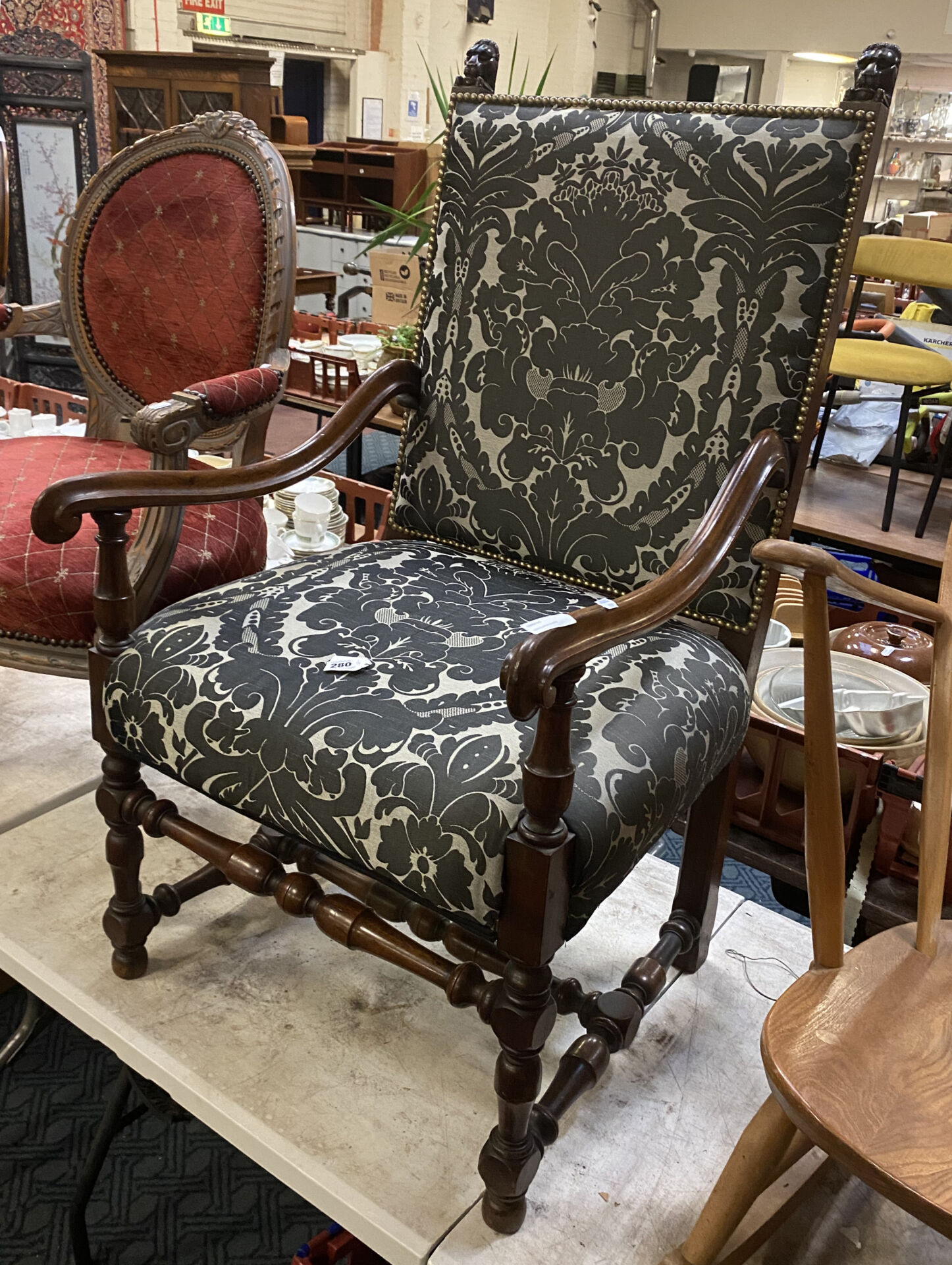LION ELBOW CHAIRS - Southgate Auction Rooms