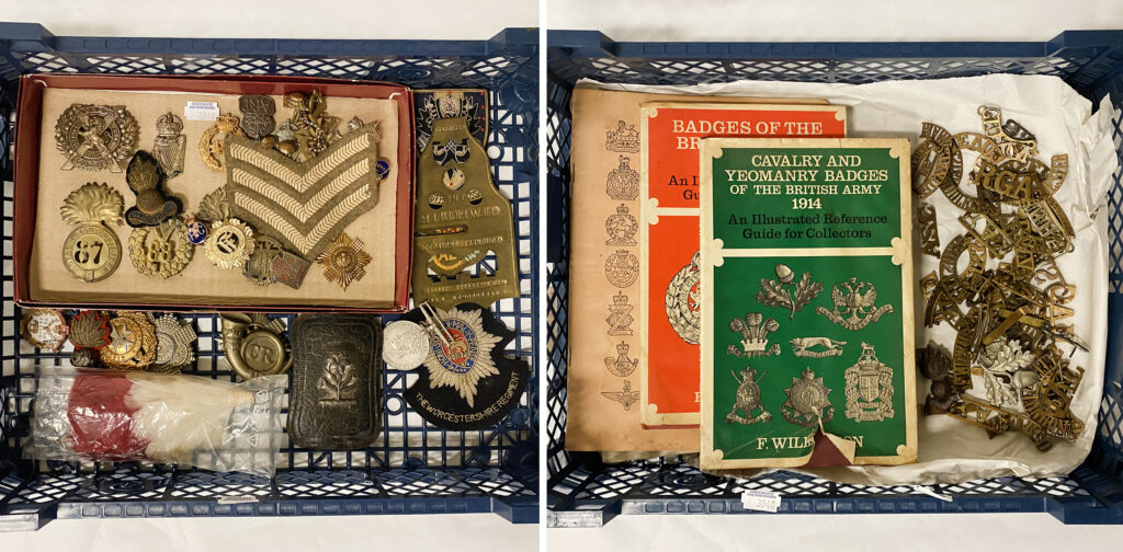 QTY OF MILITARY BADGES & OTHER ITEMS - Southgate Auction Rooms