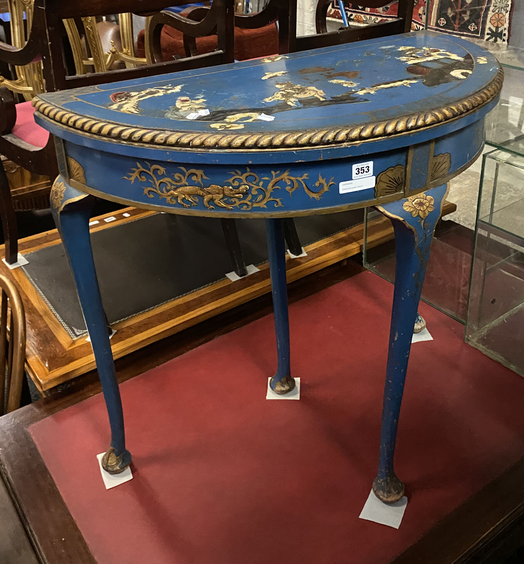 PAINTED CARD TABLE - Southgate Auction Rooms